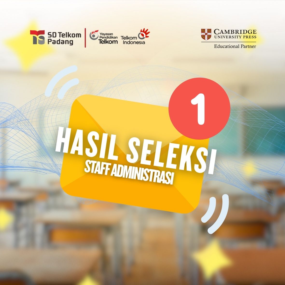 Hasil Seleksi Staff Administrasi SD Telkom Padang 2025 – SD TELKOM PADANG